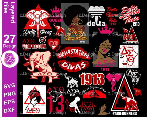 Delta Sigma Theta Sorority Svg Bundle - Etsy