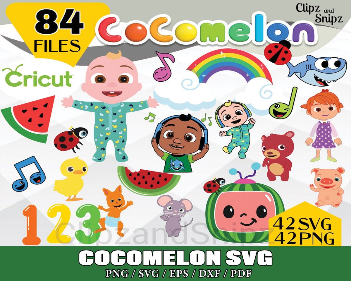 Cocomelon SVG Bundle - Etsy