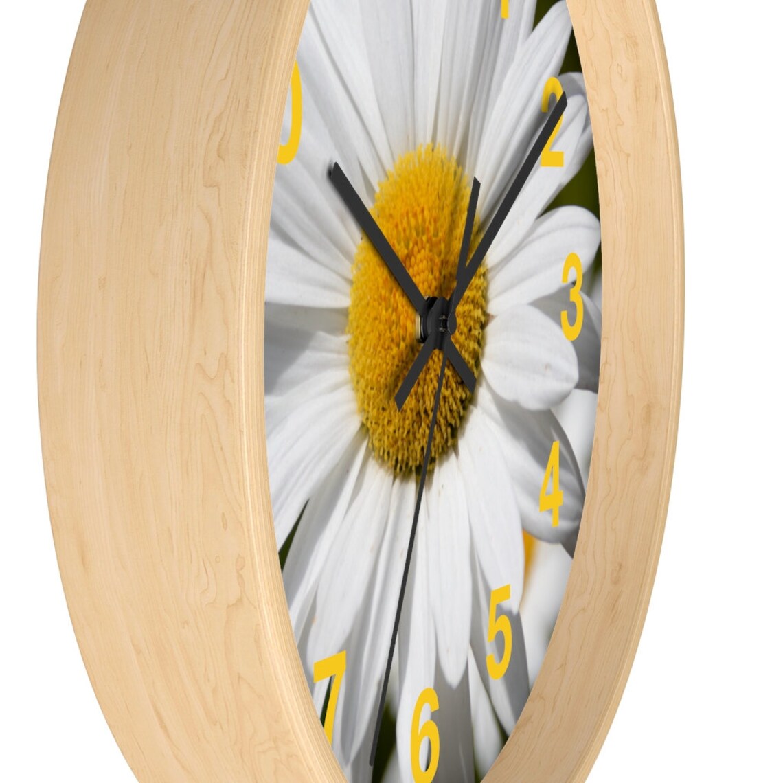 Daisy Wall Clock Unique Gift for Nature Lovers, Flower Lovers, Home ...