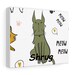 Shrug Cat Canvas Gallery Wraps Bath Decor, Smug Cat, Cat Gift - Etsy
