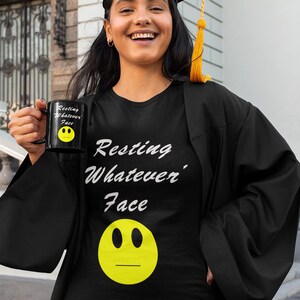 Resting 'whatever' Face Black Women's Favorite Tee - Etsy