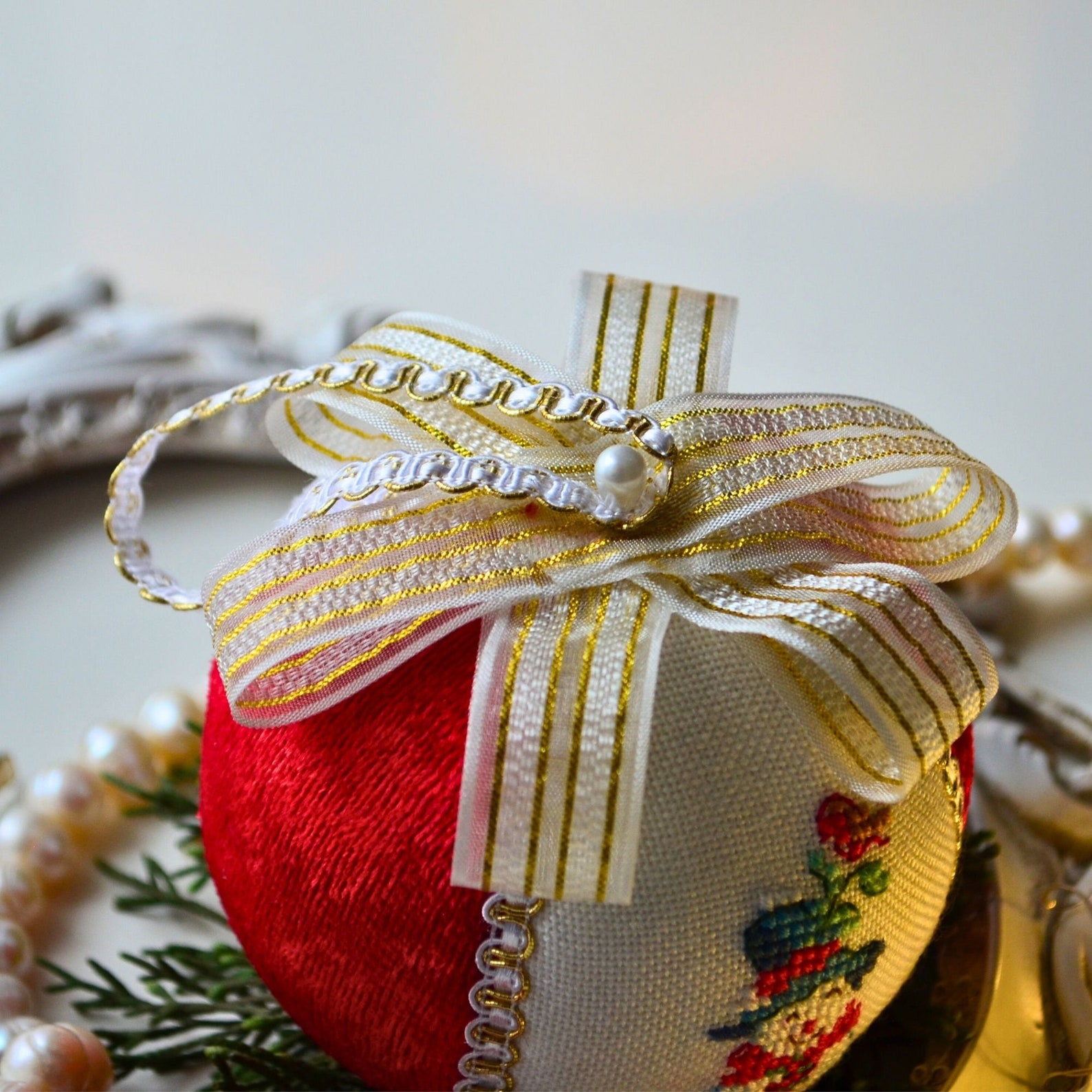Embroidered Christmas Ball,snowmen,christmas Tree,santa,cross Stitch ...
