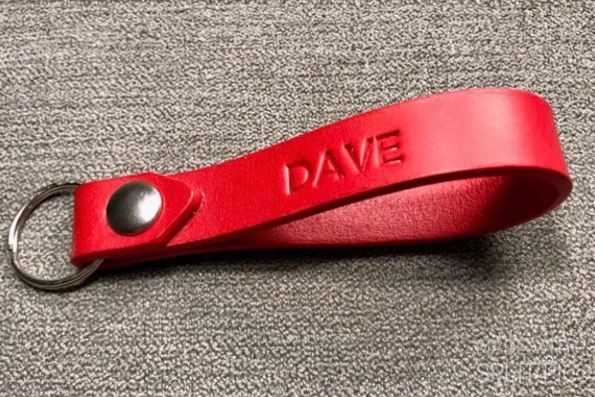 Personalised Red Leather Keyring Gift for Her Birthday Gift - Etsy UK