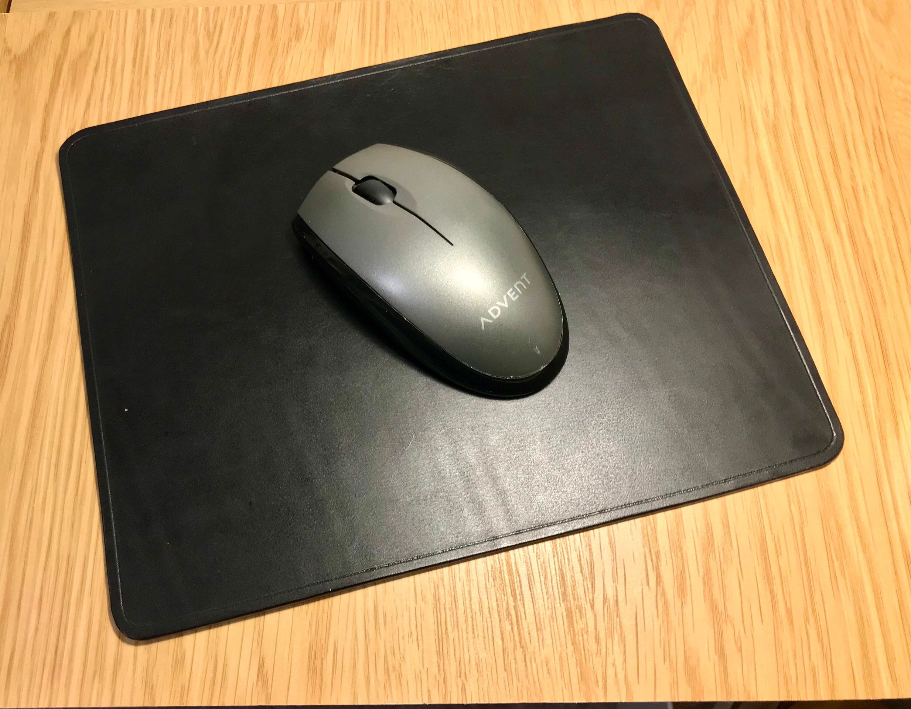 Personalised Leather Mouse Mat Black Premium Leather | Etsy