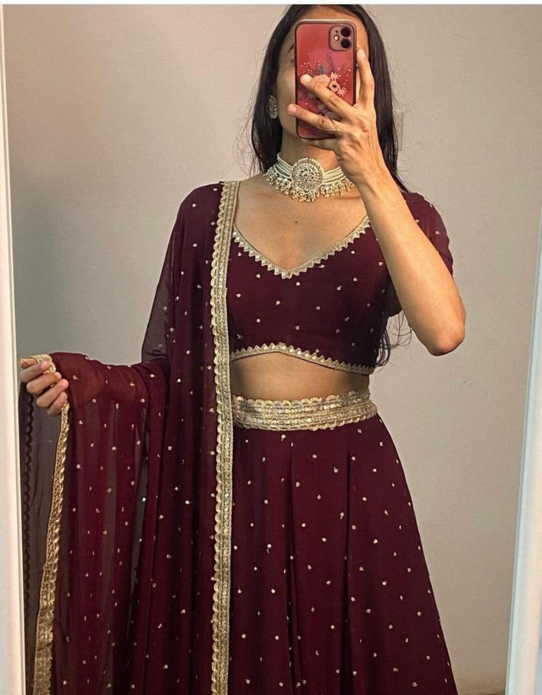 Designer Lehenga Choli With Dupatta - Indian Party, Bridal Wear - Etsy