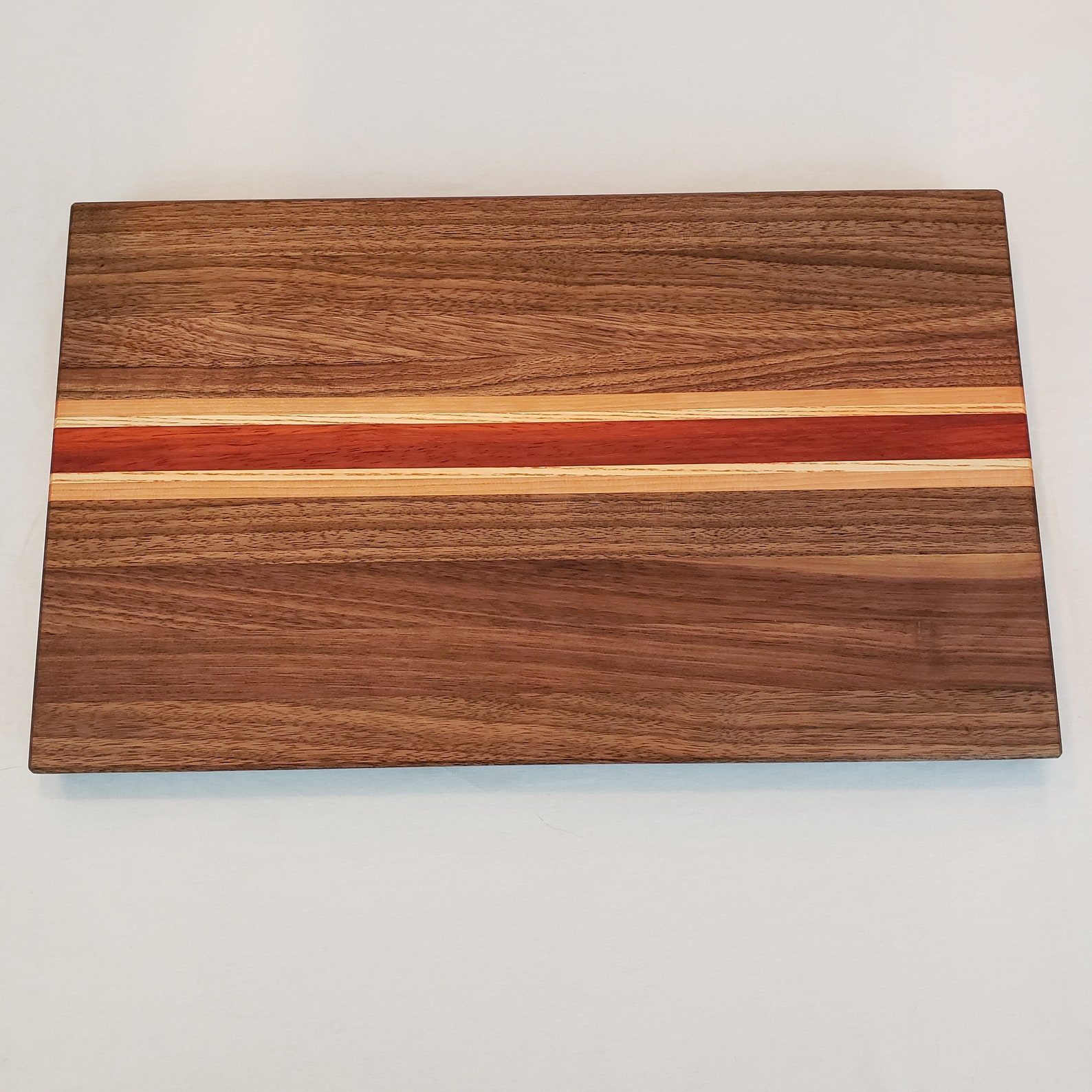 Hardwood Edge Grain Cutting Board Multi-Color Striped | Etsy