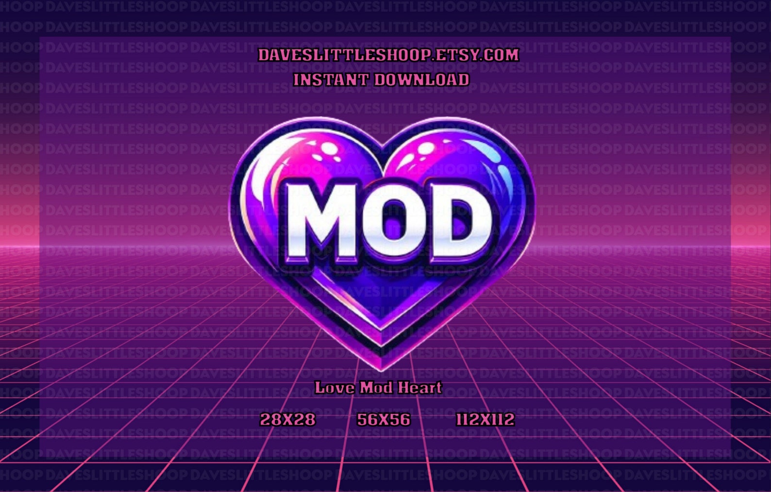 Mod Love Heart Emote | Aesthetic | Cute Emotes | Mod Emote | Emote for ...