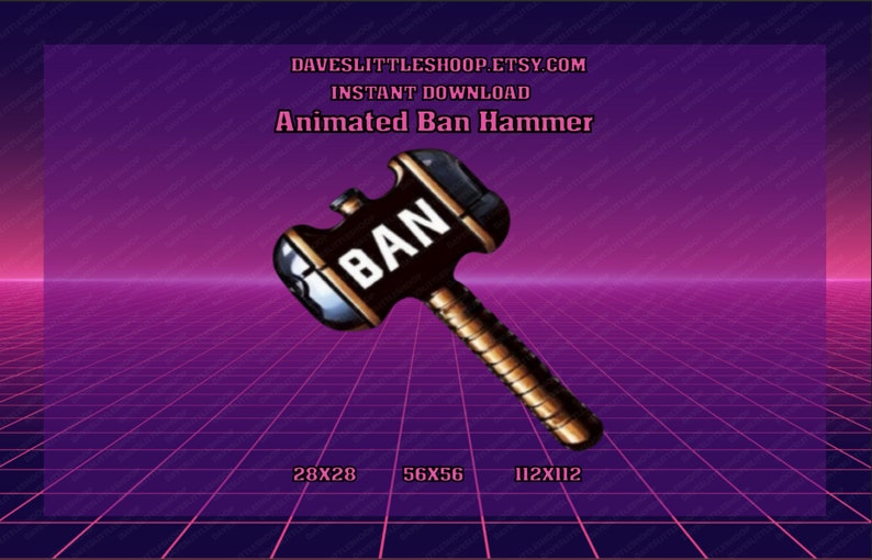 ANIMATED Ban Hammer | Discord Emote | Youtube Emote | Twitch Emote ...