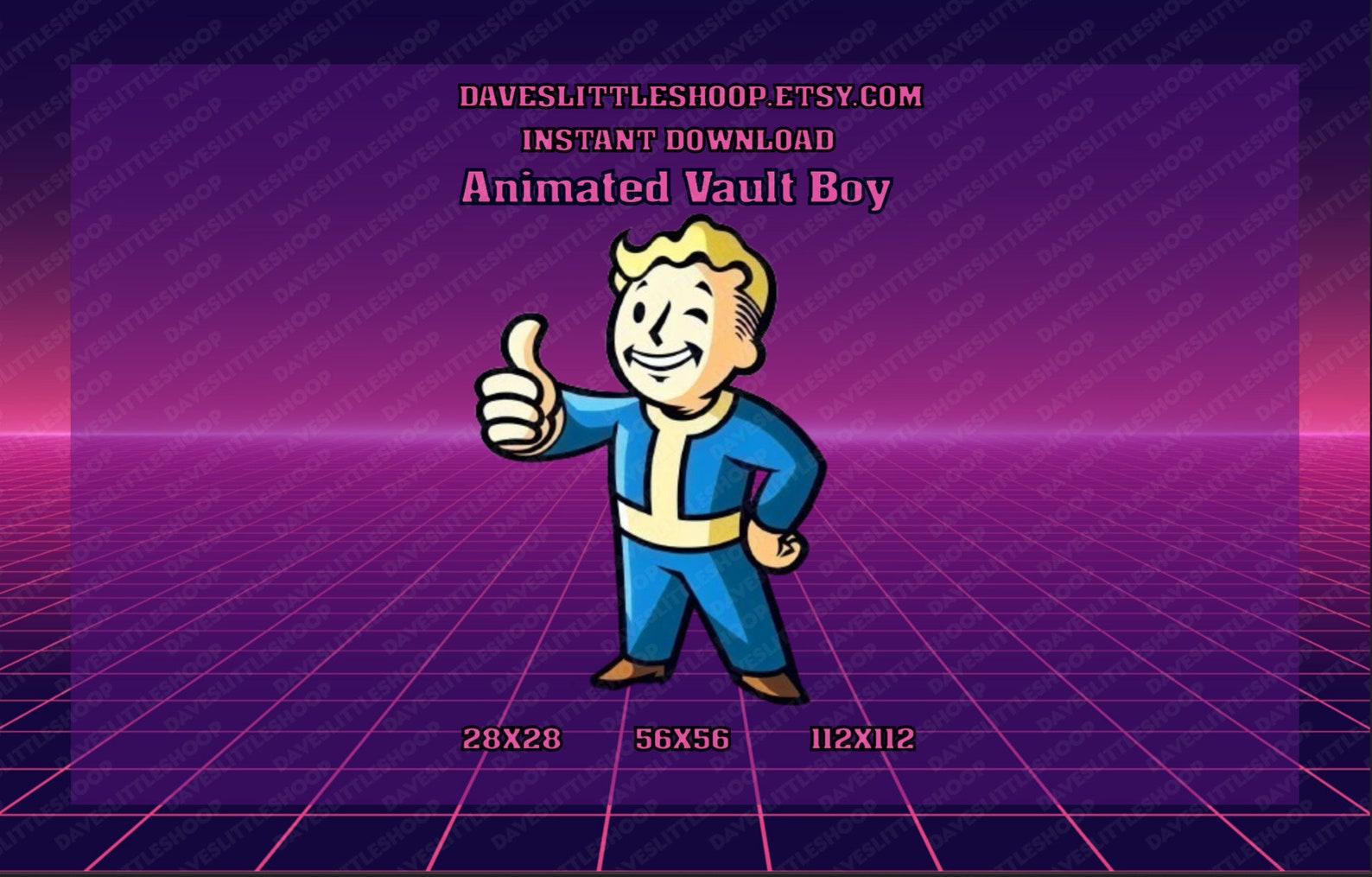 ANIMATED Emote Fallout Vault Boy Thumb-up Twitch Emote Discord Emote ...