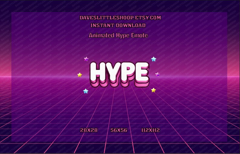 ANIMATED HYPE EMOTE Hype Emote Hype With Stars Emote Hype Bouncing ...