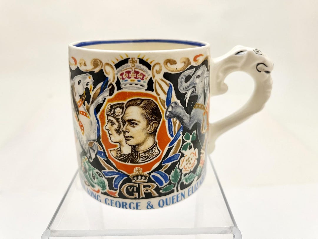 Coronation of KING GEORGE & ELIZABETH 1937 Commemorative Mug by Dame ...