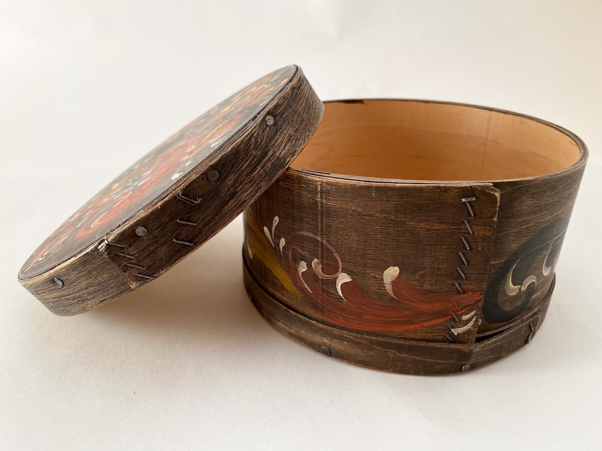 Telemark Rosemaling Bentwood Box With Lid / Signed Ann Seidl - Etsy