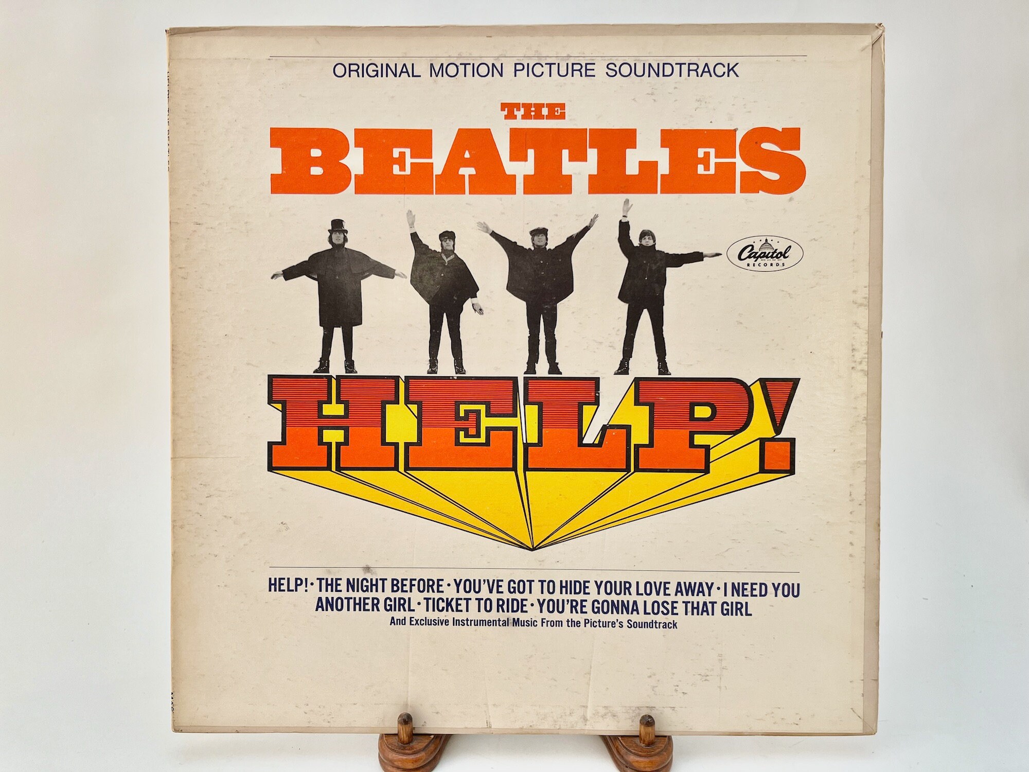 The Beatles Help motion Picture Soundtrack / Original 1965 Scranton ...