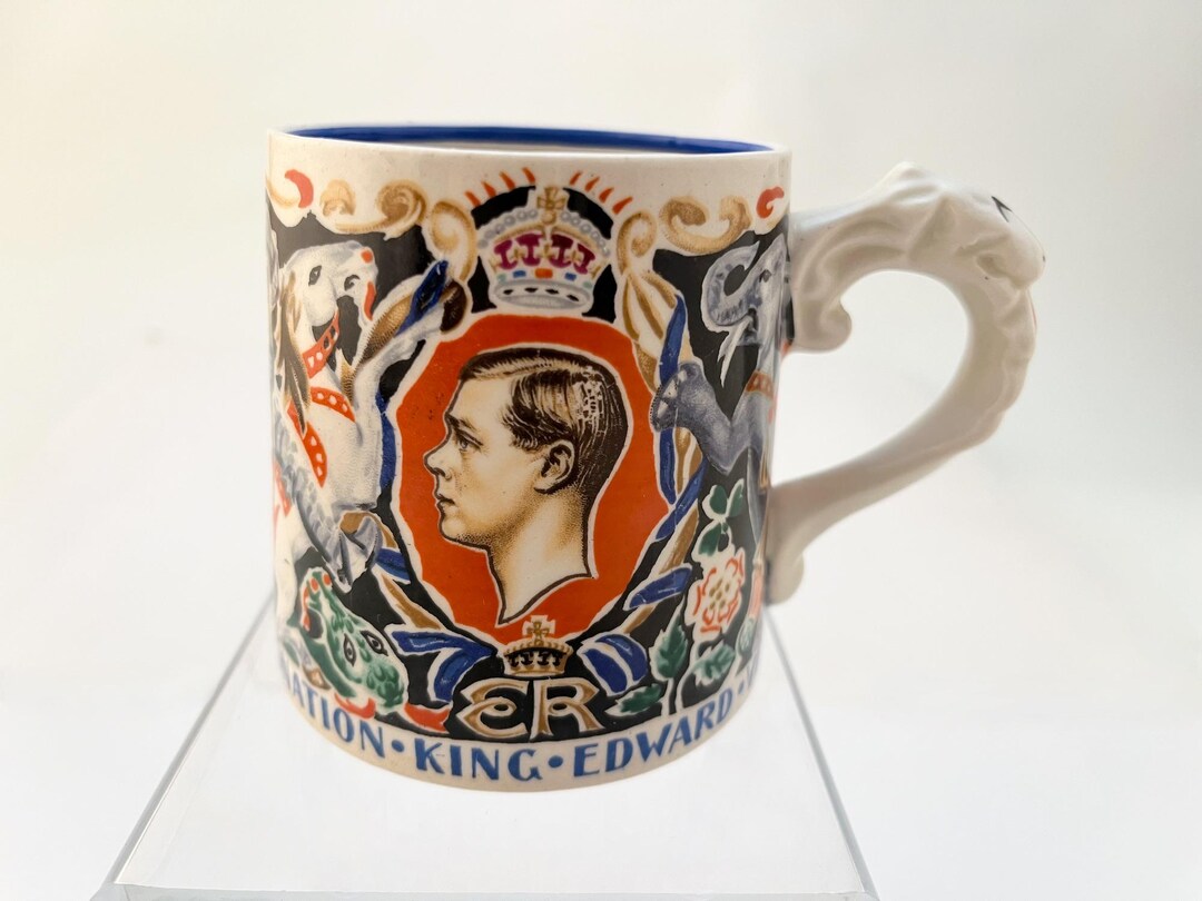 Coronation of KING EDWARD VIII 1937 Commemorative Mug by Dame Laura ...