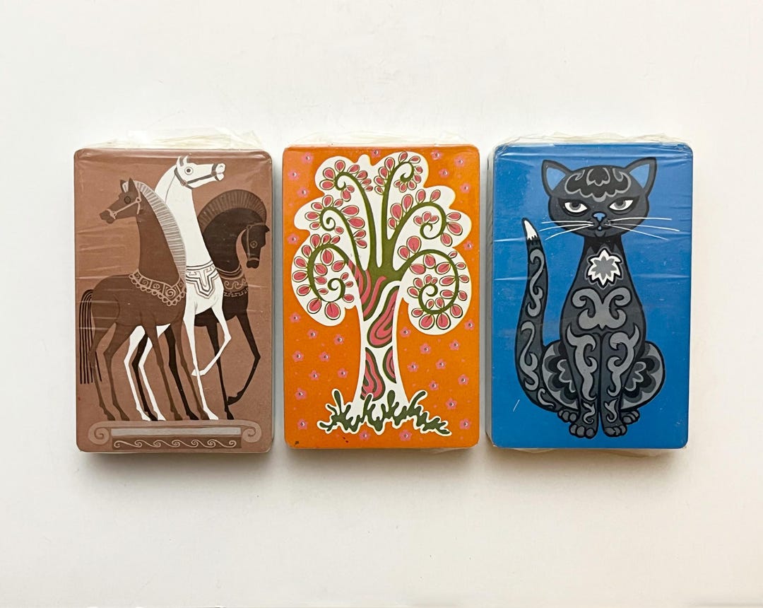 Retro STANCRAFT Playing Cards / Sealed / 1970's Groovy / Set of 3 - Etsy