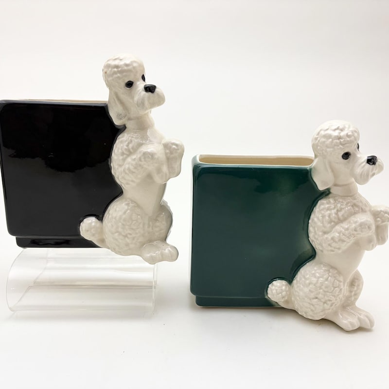 Vintage Planter Poodle - Etsy