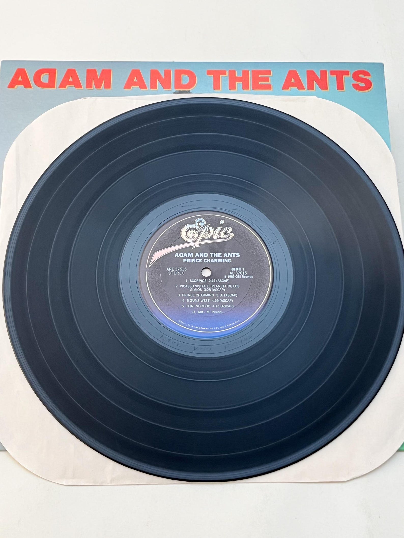 Adam and the Ants – Prince Charming / 1981 Pitman Pressing Vinyl / Epic ...