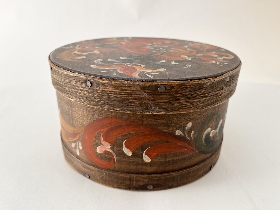 Telemark Rosemaling Bentwood Box With Lid / Signed Ann Seidl - Etsy
