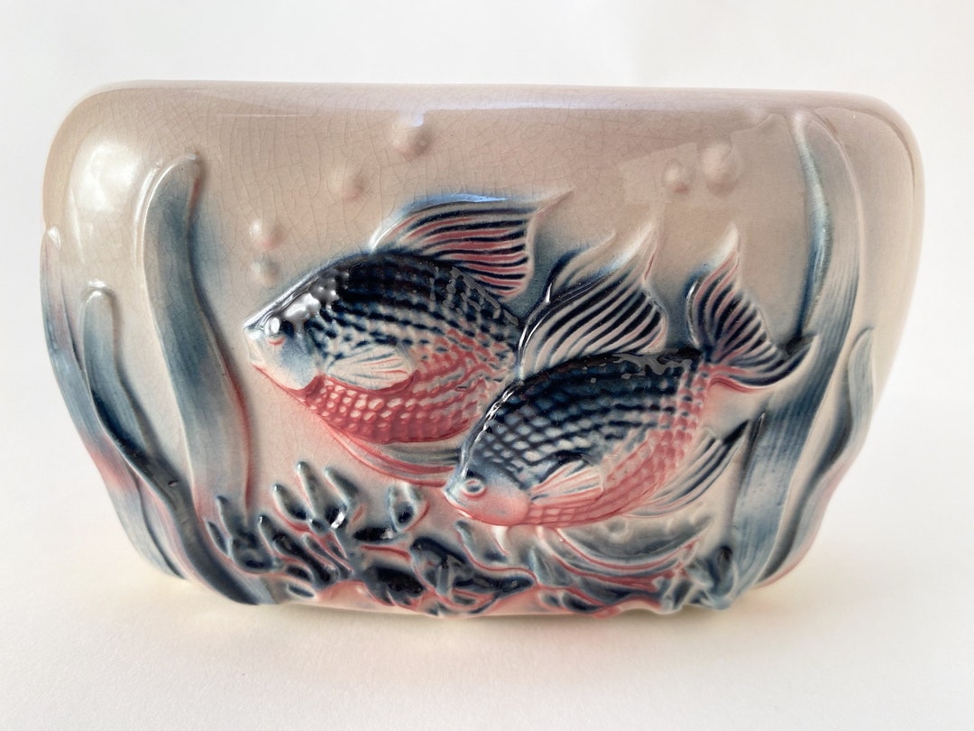 Vintage ROYAL COPLEY Koi Fish Planter / 1950's - Etsy