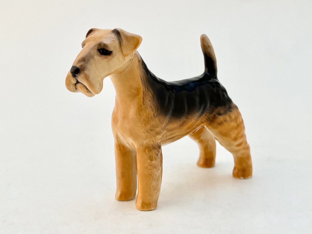 BESWICK AIREDALE Terrier Porcelain Dog / 3" - Etsy