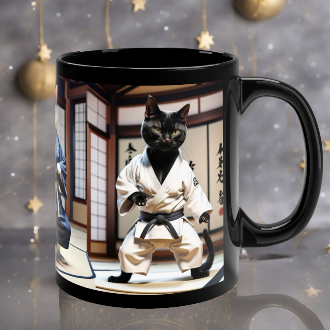 Judo Cats Mug Cats in Japanese Dojo Coffee Mug Fun Hip Cat - Etsy