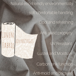 55 Linen & 45 Rayon Blending Fabric (47 Colors) 55/45# Works for Home ...