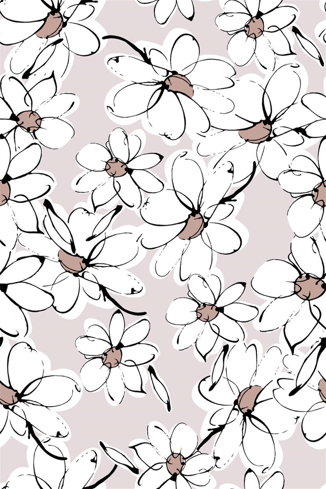 4 Way Stretched Polyester Spandex Flower Fabric Print 300170 Works ...