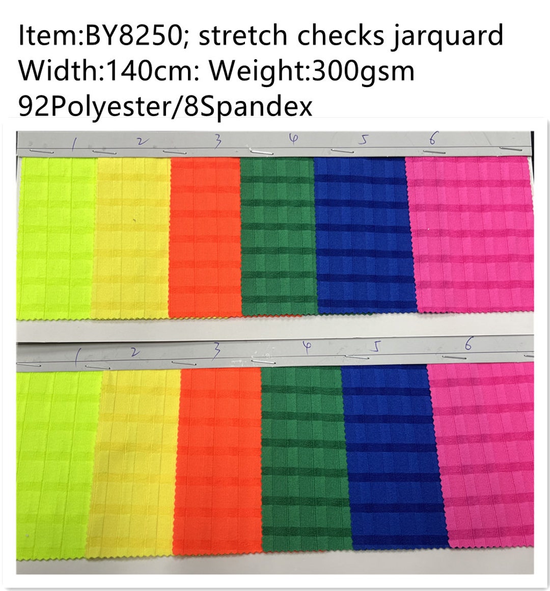 4 Stretch Way 92 Polyester 8 Spandex Strips Jarquard Fabric 300gsm ...