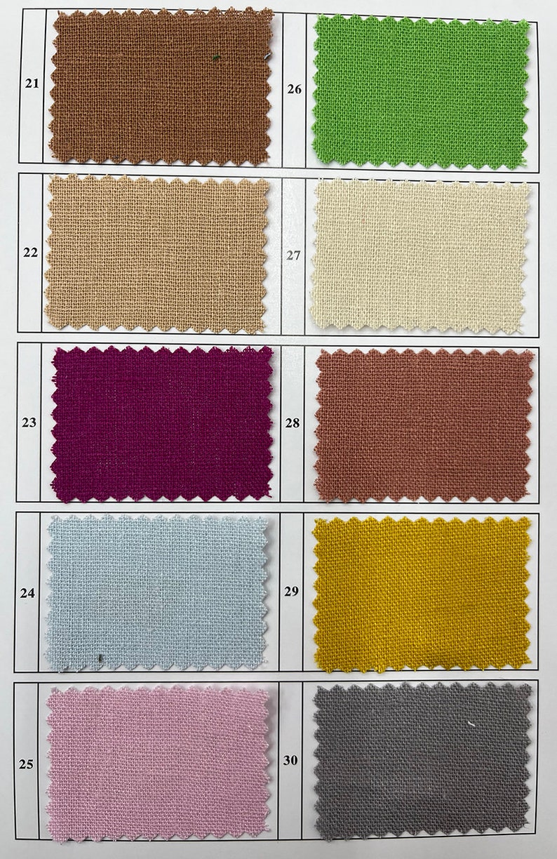 55 Linen & 45 Rayon Blending Fabric 47 Colors 55/45 Works for Home ...