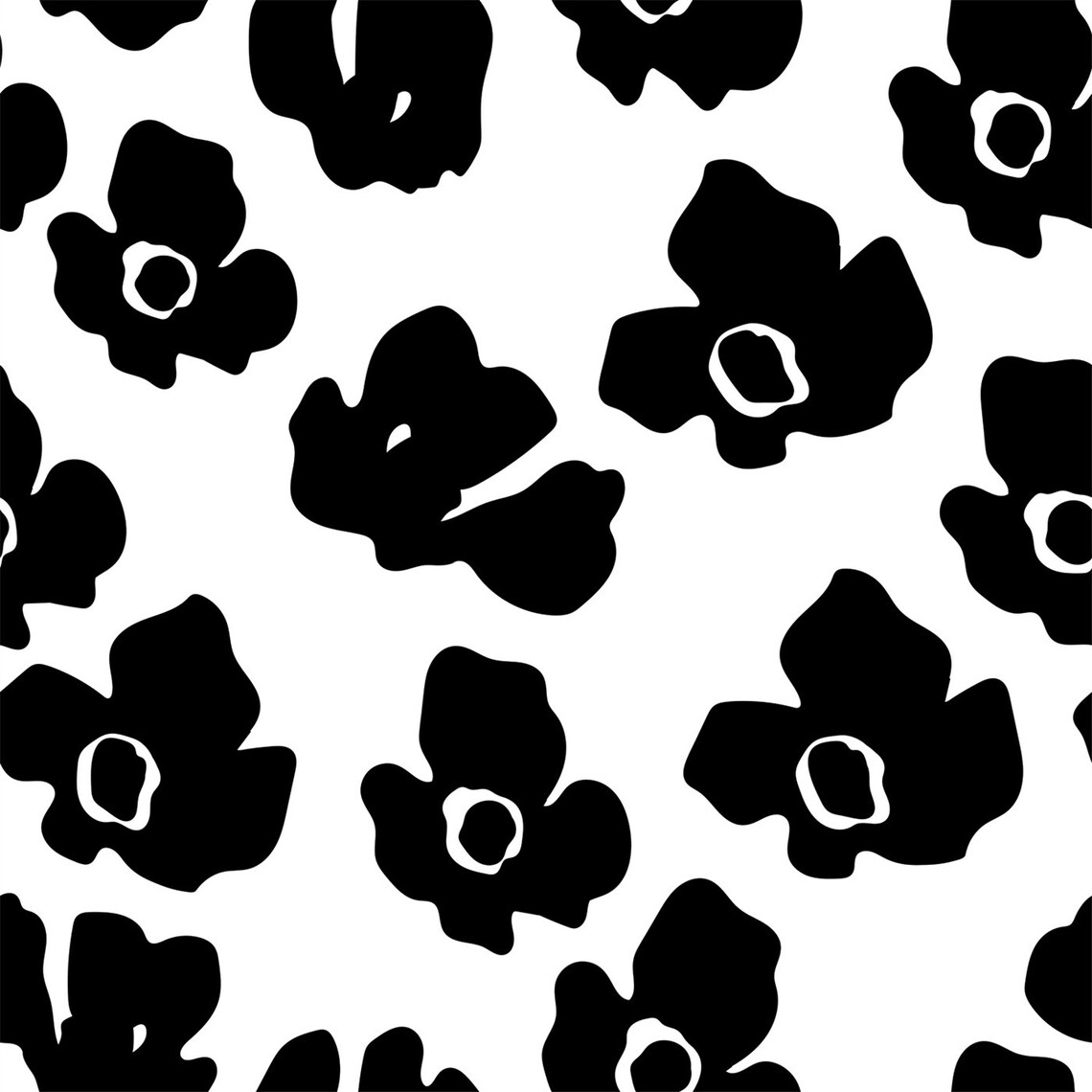 4 Way Stretched Polyester Spandex Flower Fabric Print 600367- Works ...