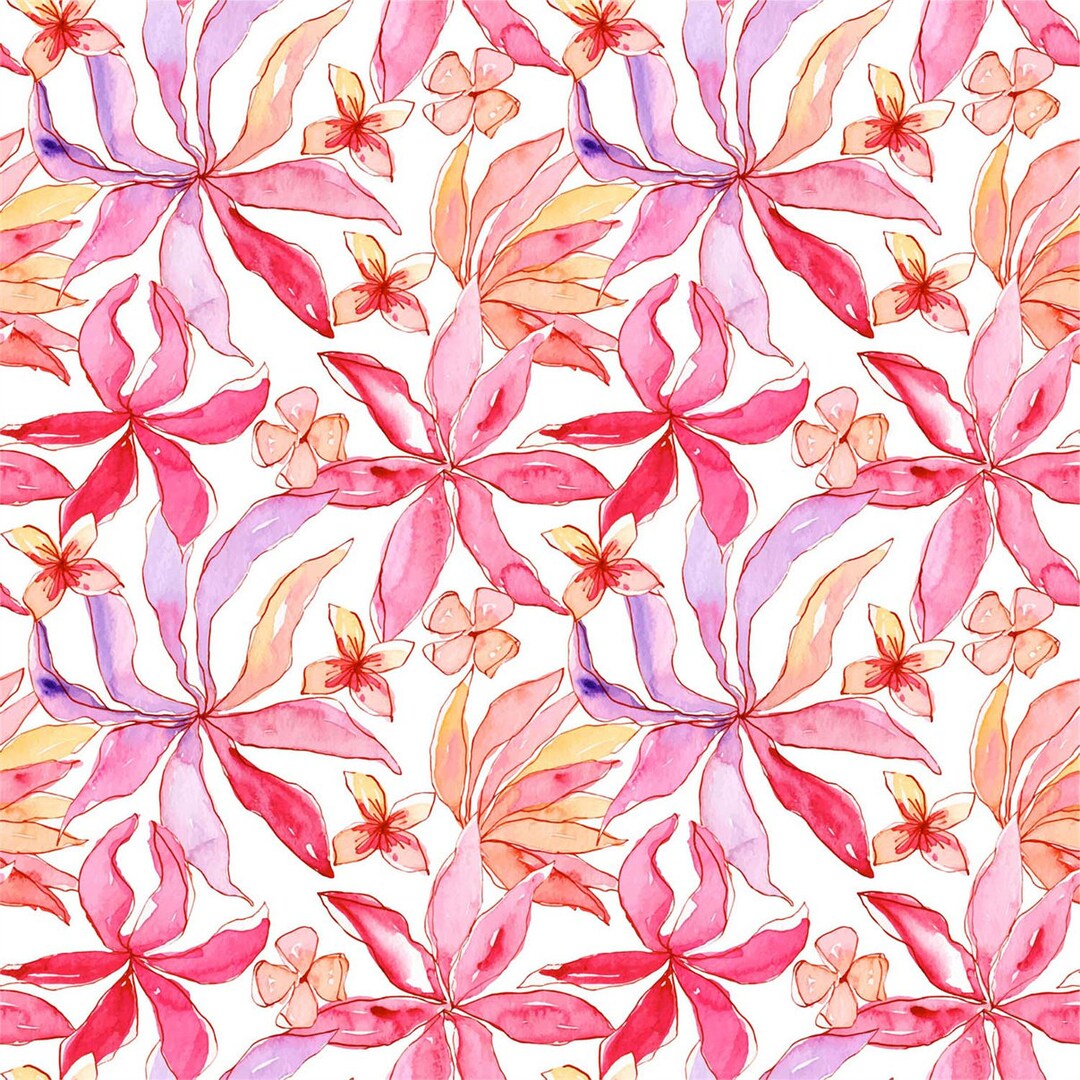 4 Way Stretched Polyester Spandex Flower Fabric Print 200251- Works ...