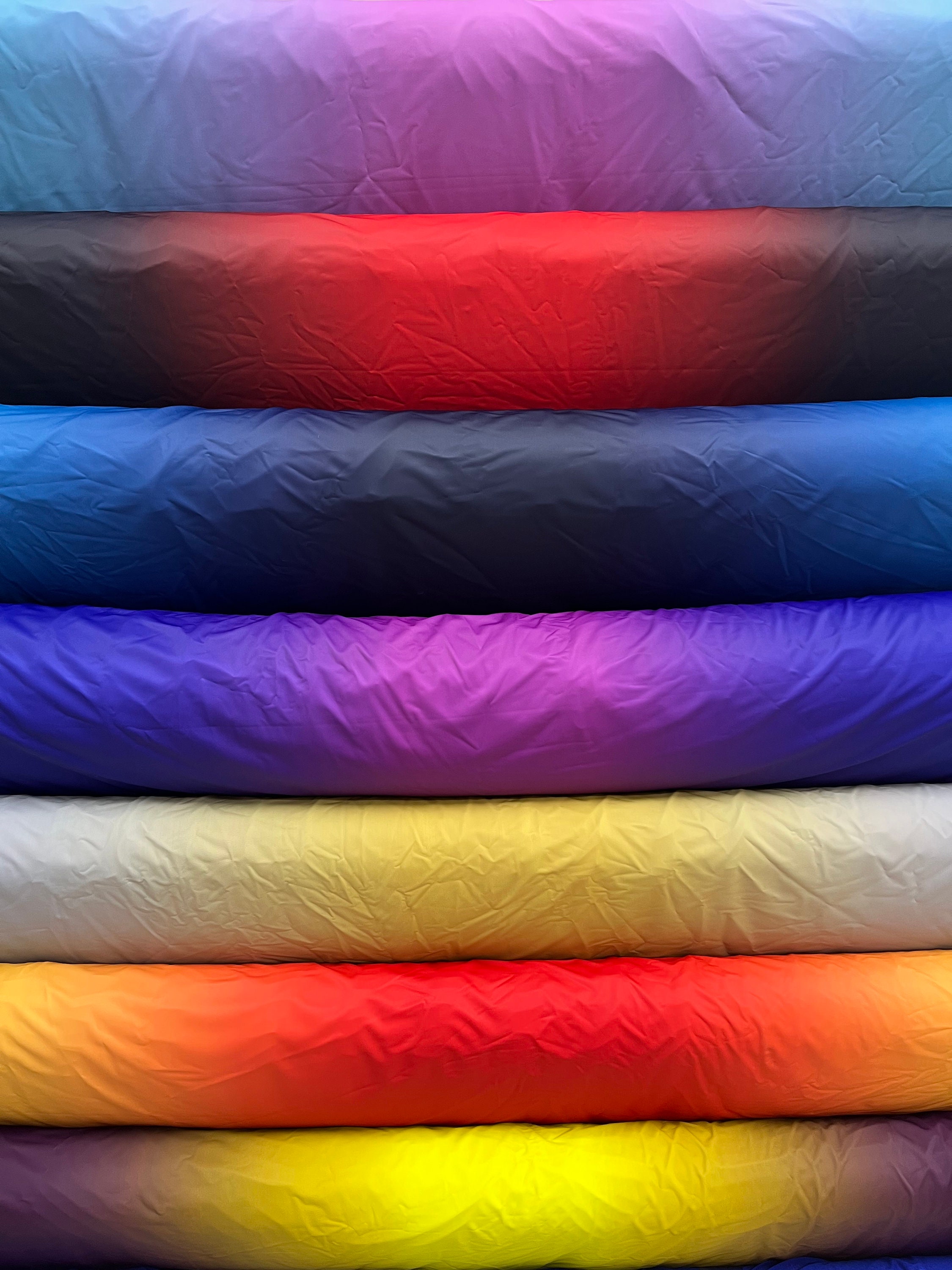 4 Way Stretched Way Polyester Spandex Double Colors Ombre Gradient ...