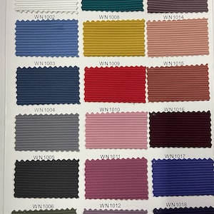 83 Colors(1-70) 4 Stretch Way Nylon Spandex Ribbed 250gsm Weight-not ...