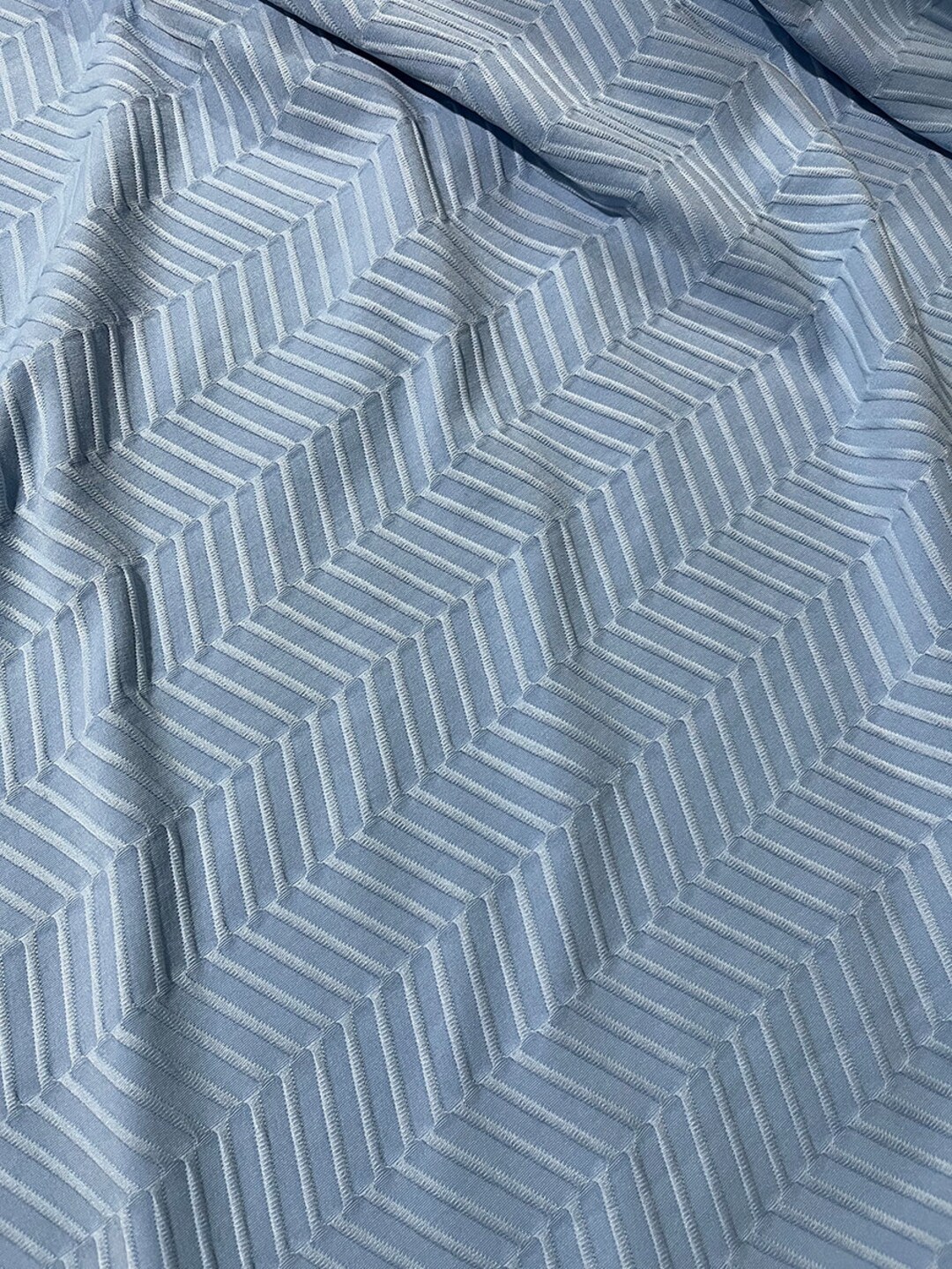4 Stretch Way Polyester Spandex Wave Strips Fabric Fabric 280gsm Weight ...