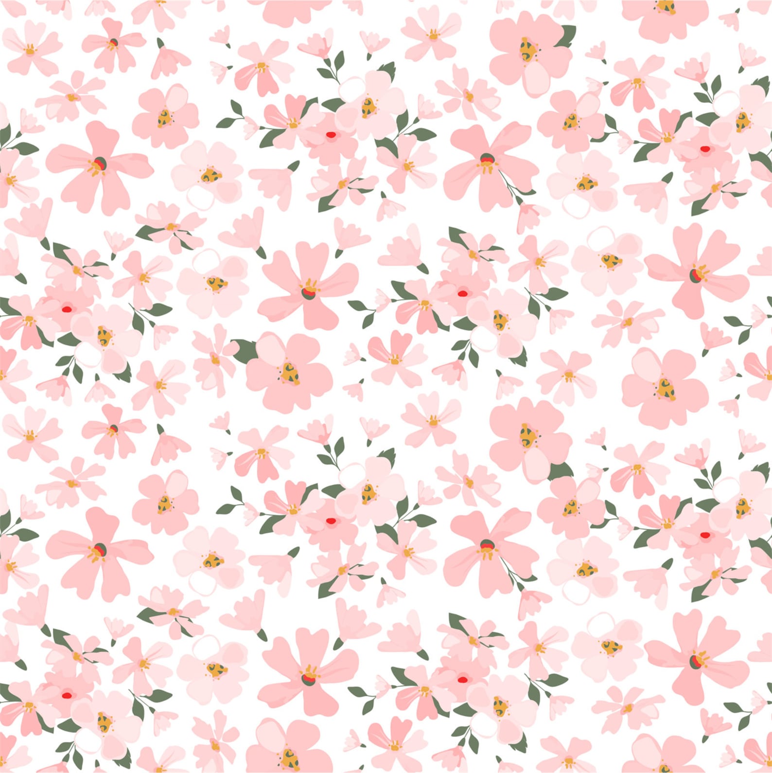 4 Way Stretched Polyester Spandex Flower Fabric Print 600208- Works ...