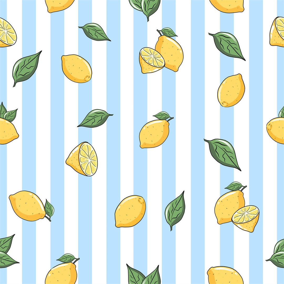 4 Way Stretched Polyester Spandex Lemon Fabric Print 200261 Works ...