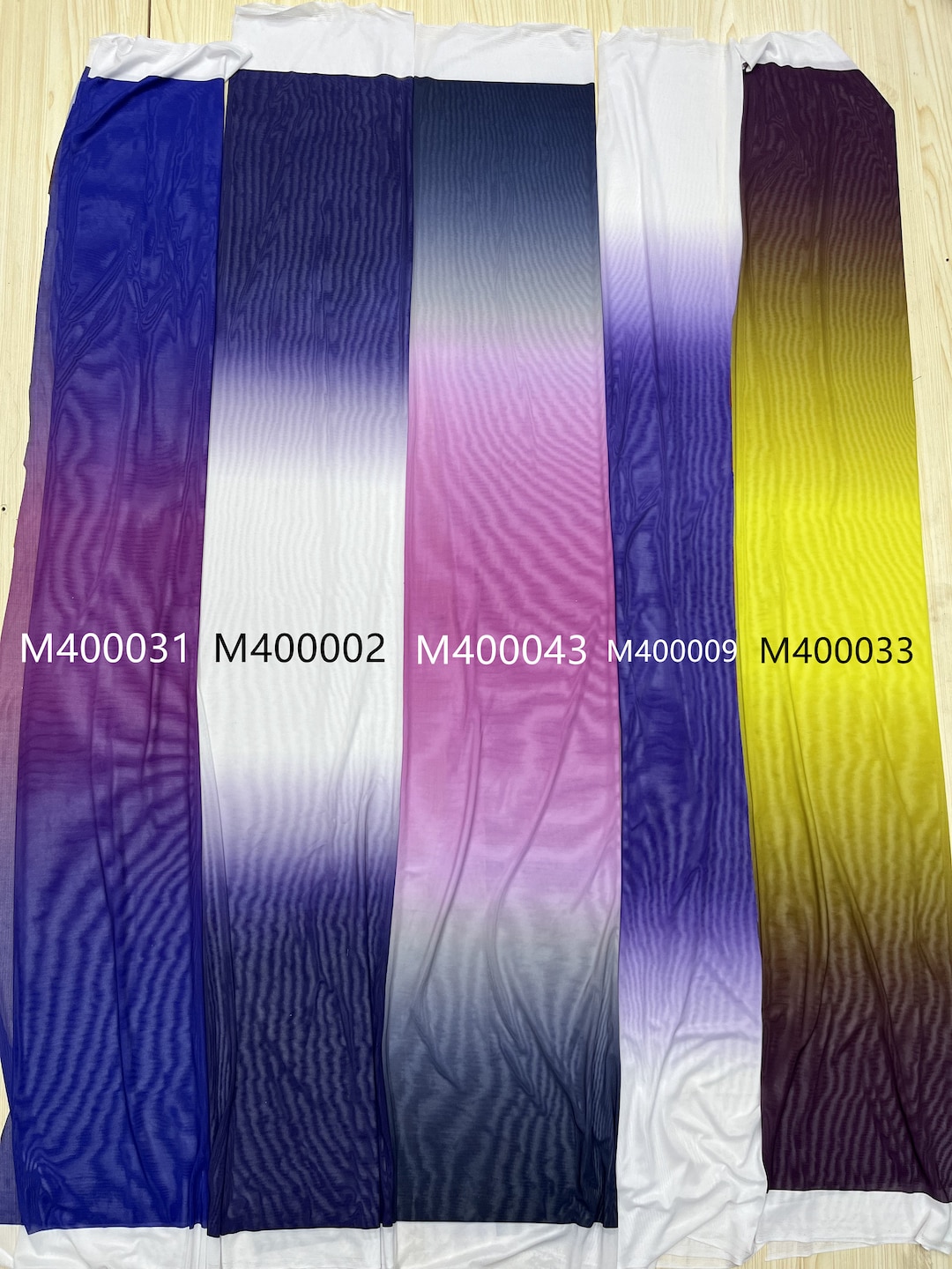 4 Way Stretched Way Polyester Spandex 40D Power Mesh Gradient Ombre ...