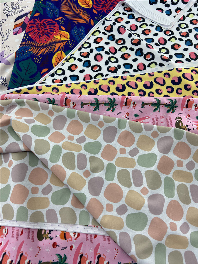 Polyester Spandex 4 Way Stretched Small Flower Fabric Print 600586 Suit ...