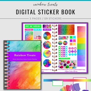 Rainbow Treats Digital Sticker Book / Goodnotes Stickers / Digital ...