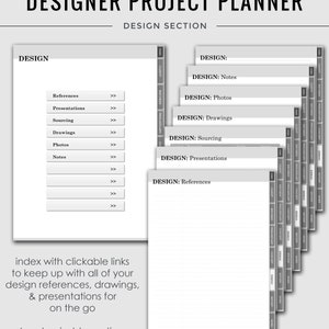 Designer Project Planner Interior Design Planner Project Management - Etsy