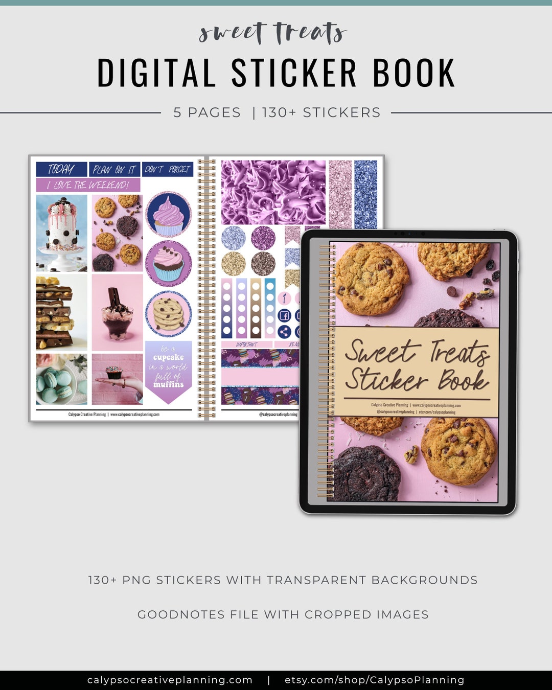 Sweet Treats Digital Sticker Book / Goodnotes Stickers / Digital ...