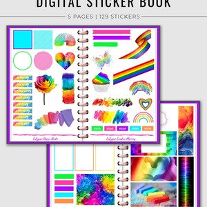 Rainbow Treats Digital Sticker Book / Goodnotes Stickers / Digital ...