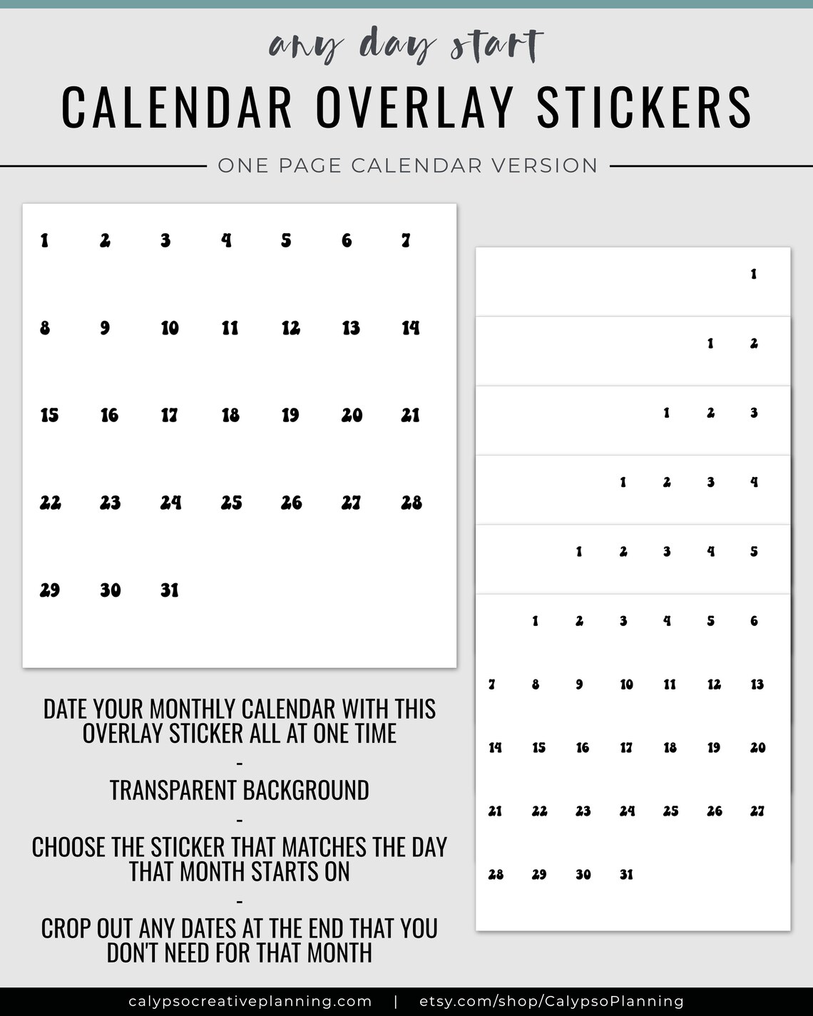 Calendar Overlay Digital Stickers Valentine Edition / Insert - Etsy