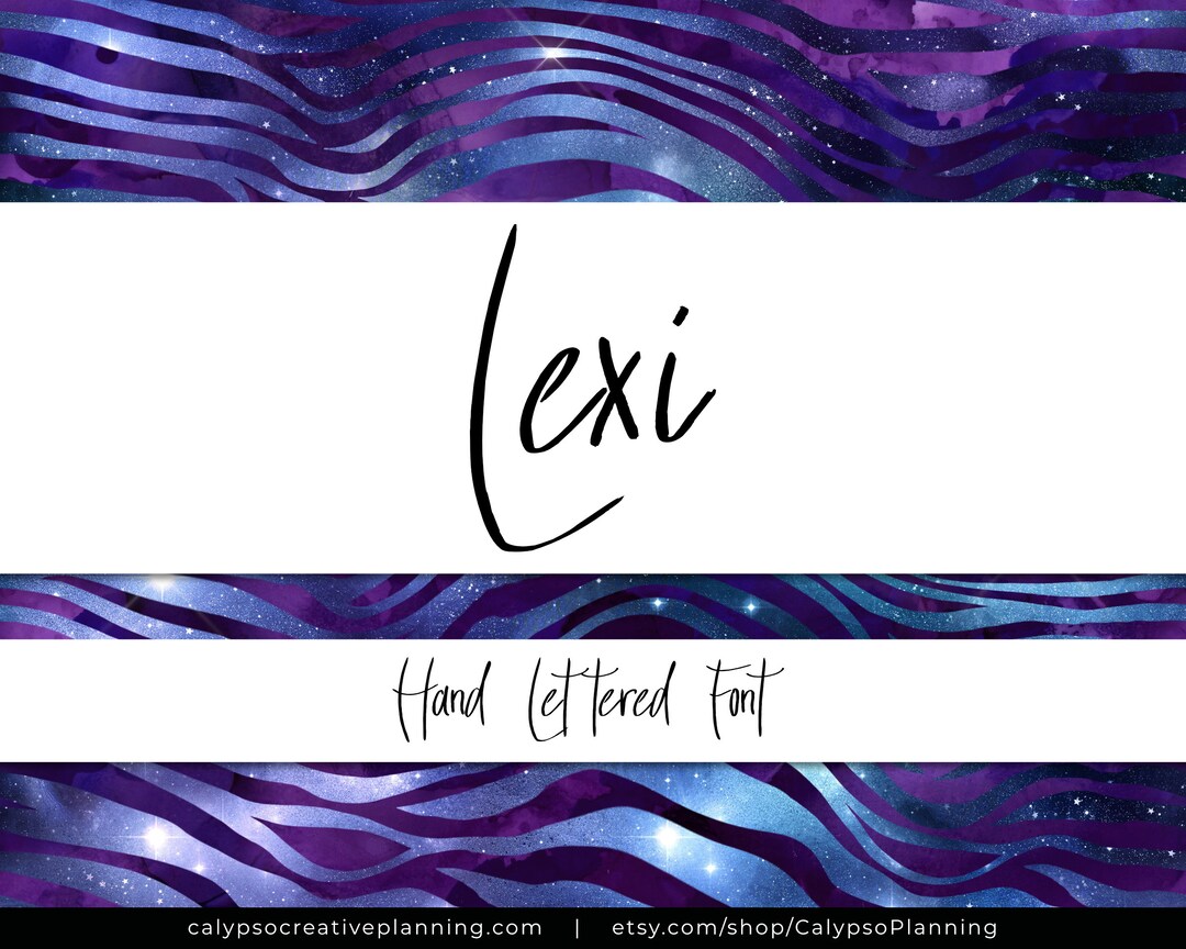 Lexi Hand Lettered Font - Etsy