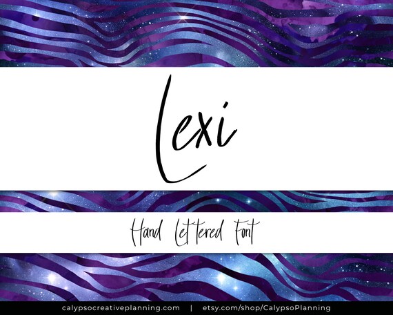 Lexi Hand Lettered Font | Etsy