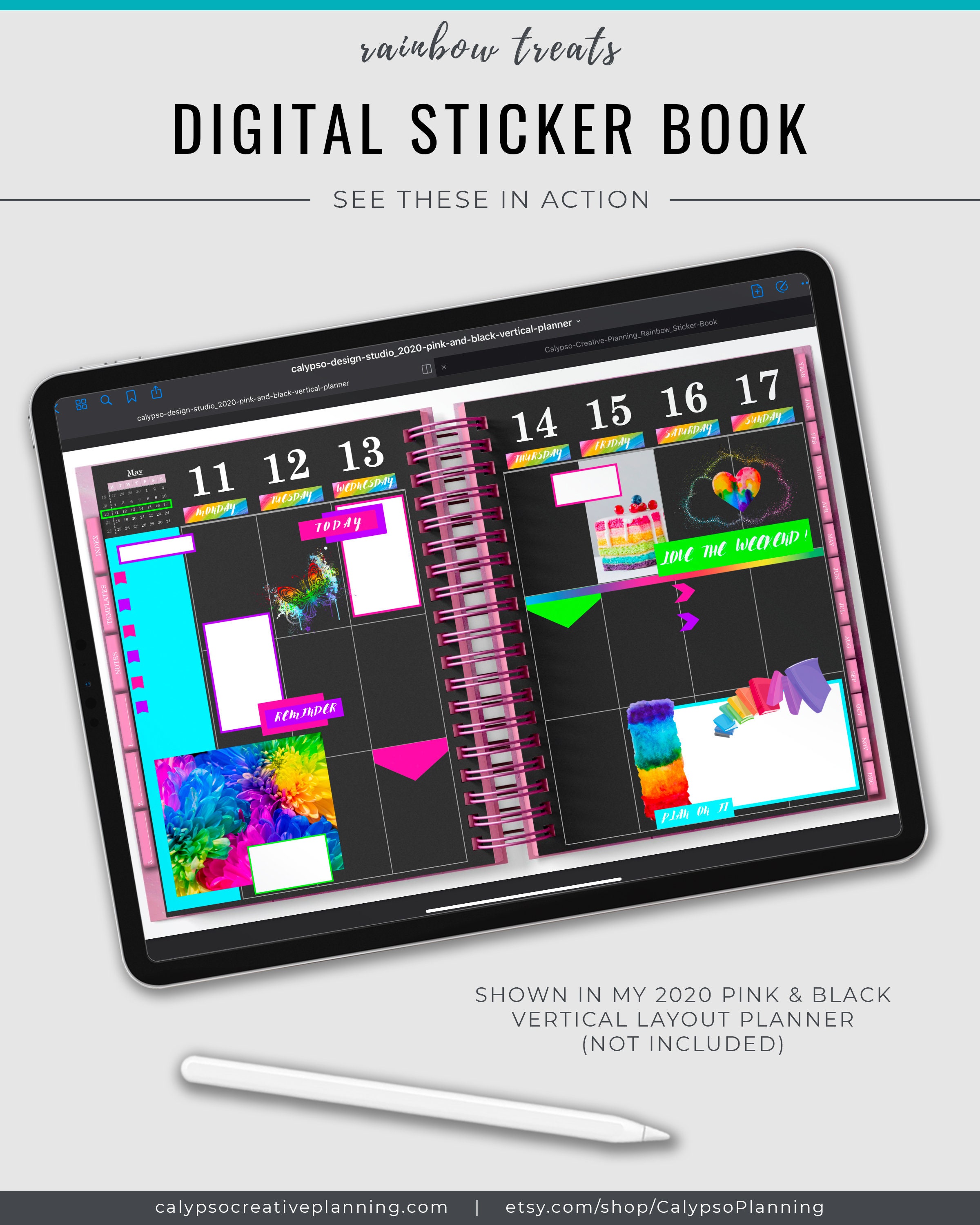 Rainbow Treats Digital Sticker Book / Goodnotes Stickers / Digital ...