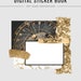Black and Gold Luxury Digital Sticker Book / Goodnotes Stickers ...