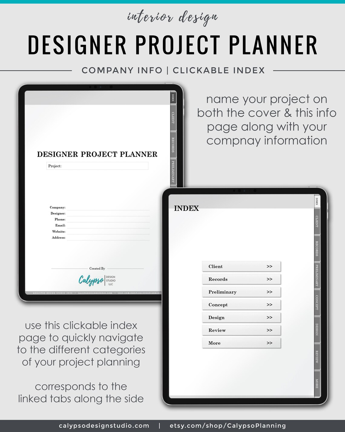 Designer Project Planner Interior Design Planner Project - Etsy