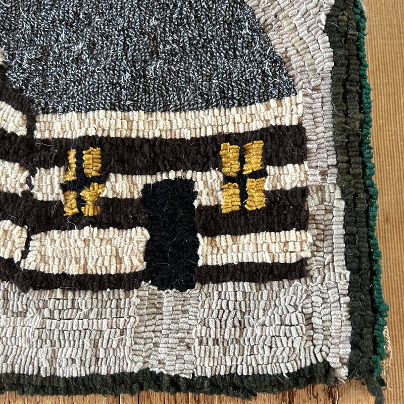 Primitive Hooked Rug - Etsy