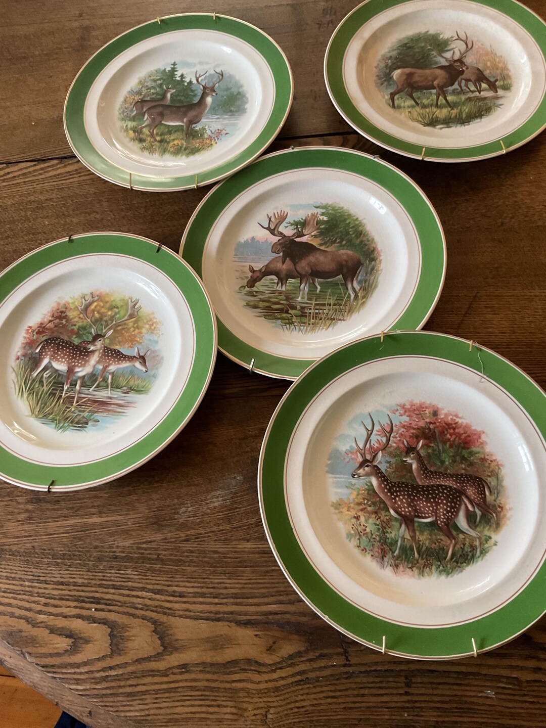 Set of Vintage Animal Plates - Etsy